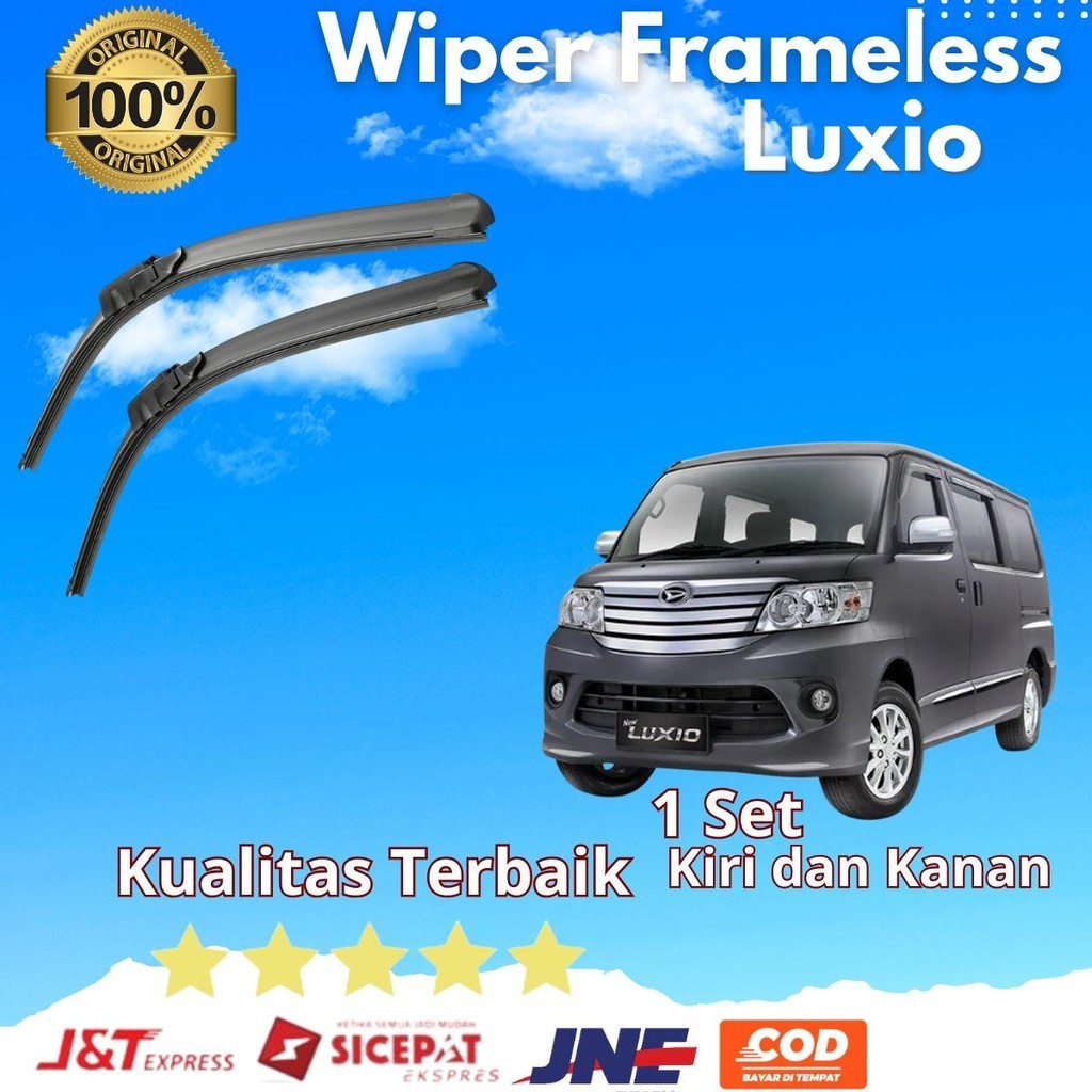 Jual Wiper Mobil Frameless Daihatsu Luxio Sepasang 2 Pcs Kiri Dan Kanan
