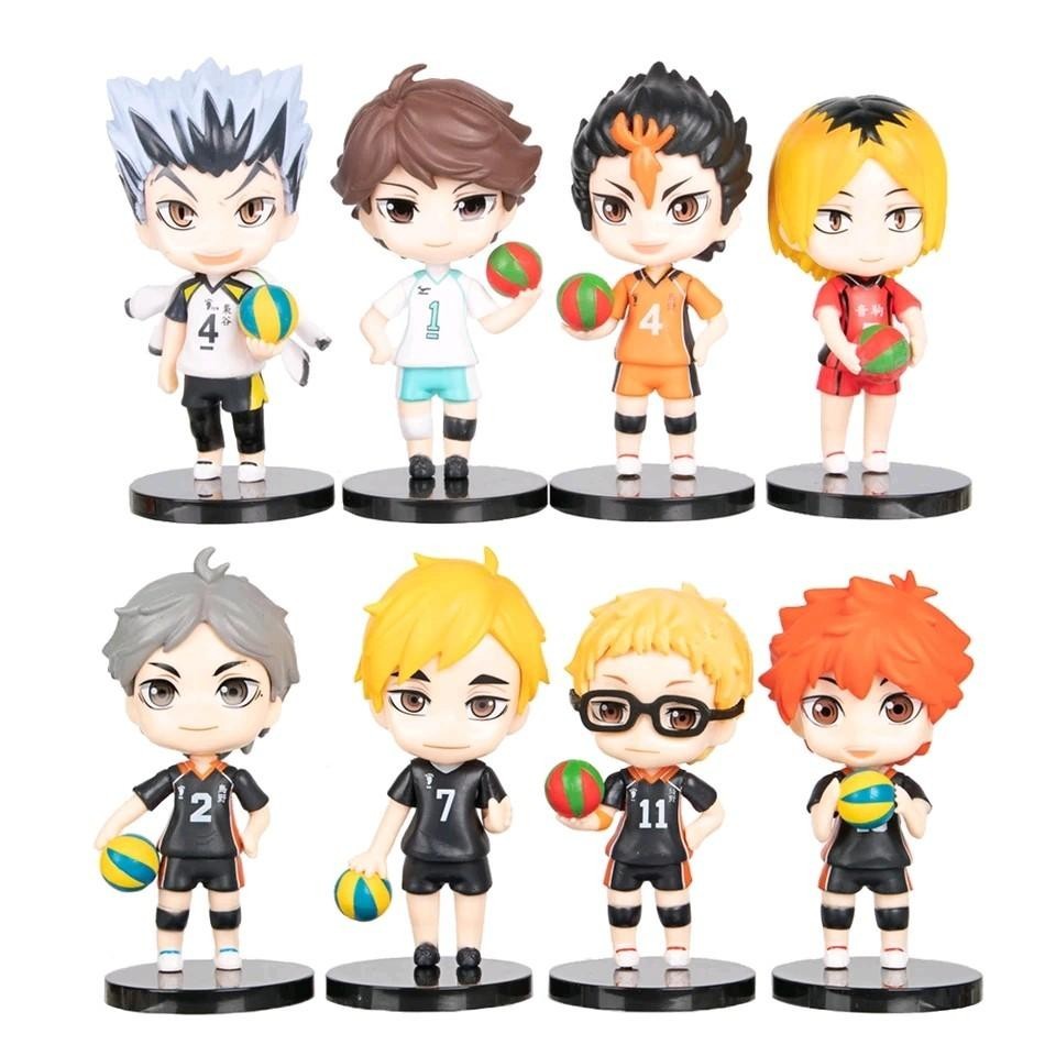 Jual Haikyuu Figure Set 8 Tatakan Hitam 10cm Yu Nishinoya Tobio ...