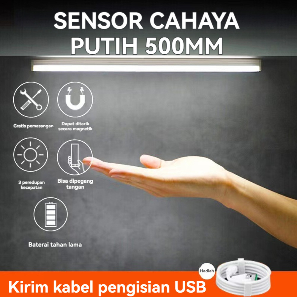 Jual Lampu Sensor Gerak Magnetic Motion Sensor Lampu Belajar Lampu ...