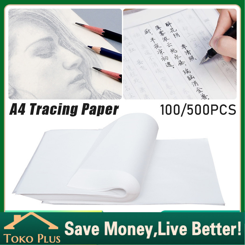 Jual (500 Lembar) Kertas Kalkir Tracing Paper Translucent A4 / Transfer ...
