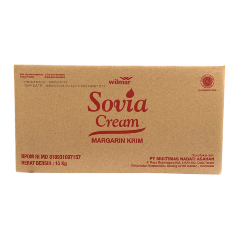 Jual Margarine Cream Sovia 15kg - Sovia krim Margarine 15kg | Shopee ...