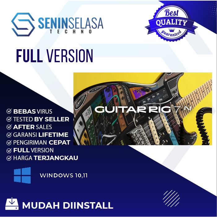 Jual Software Simulasi Gitar: Native Instruments Guitar Rig 7 Pro [WIN ...