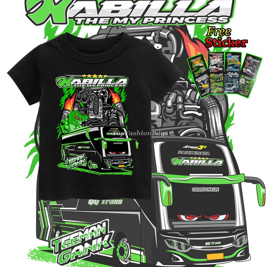 Jual Lovadizz - Baju Anak Bus NABILA TEEMAN GANK Kaos Vektor Bus ...