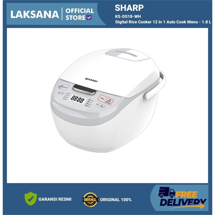 Jual Sharp Digital Rice Cooker 8 in 1 Auto Cook Menu - 1.8 Liter - KS ...
