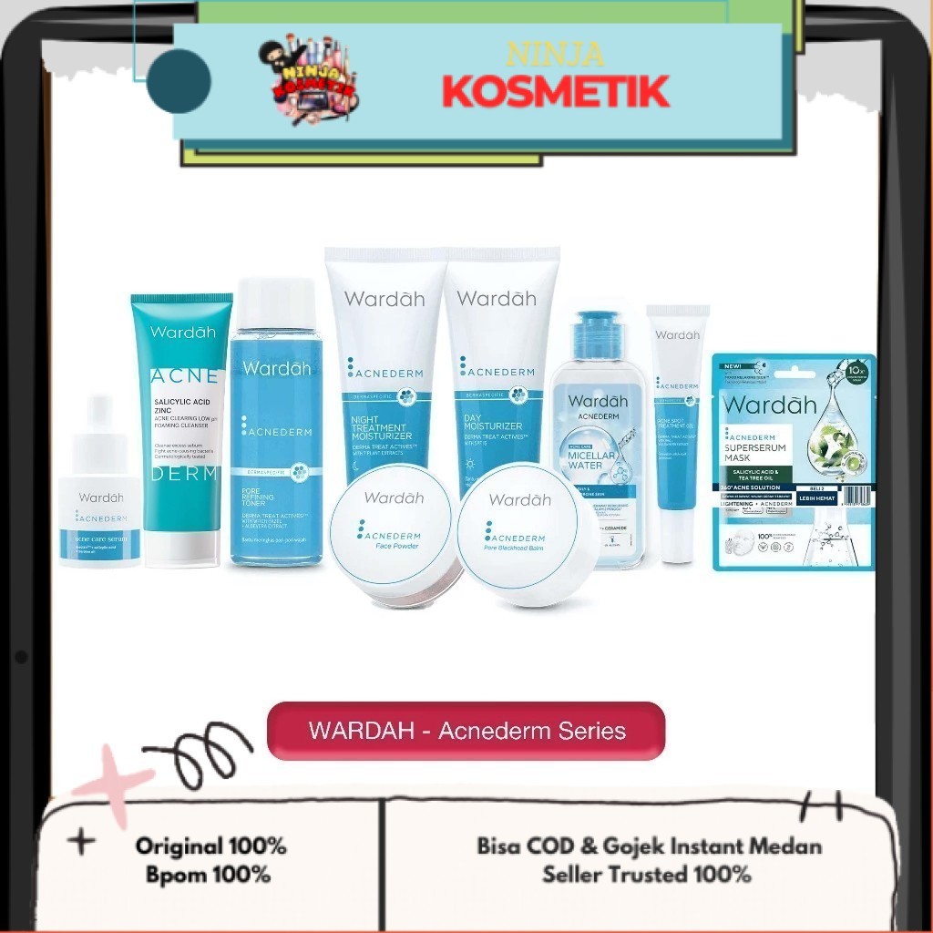 Jual WARDAH - ACNEDERM SERIES - Full Regime Acne Spot Treatment Gel ...