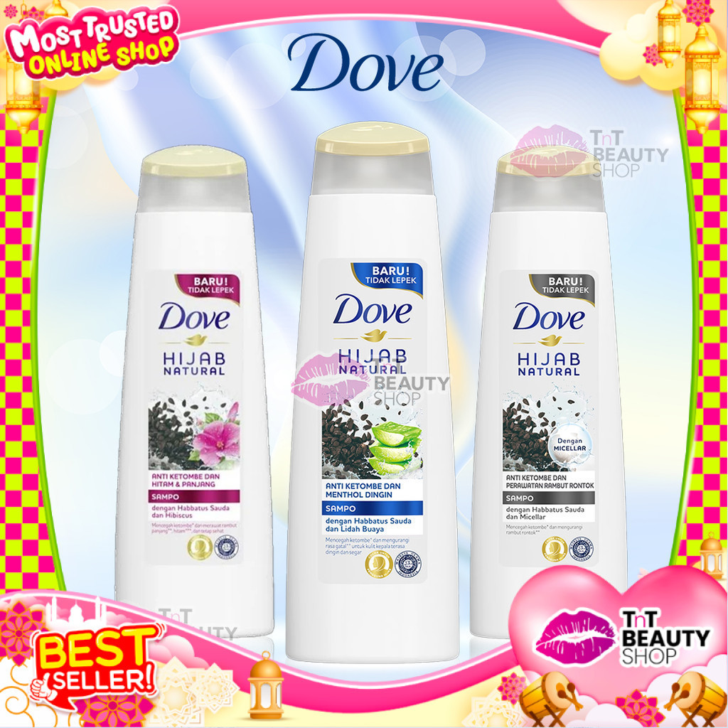 Jual Dove Shampoo Hijab Natural Anti Ketombe - Rambut Rontok | DOVE ...