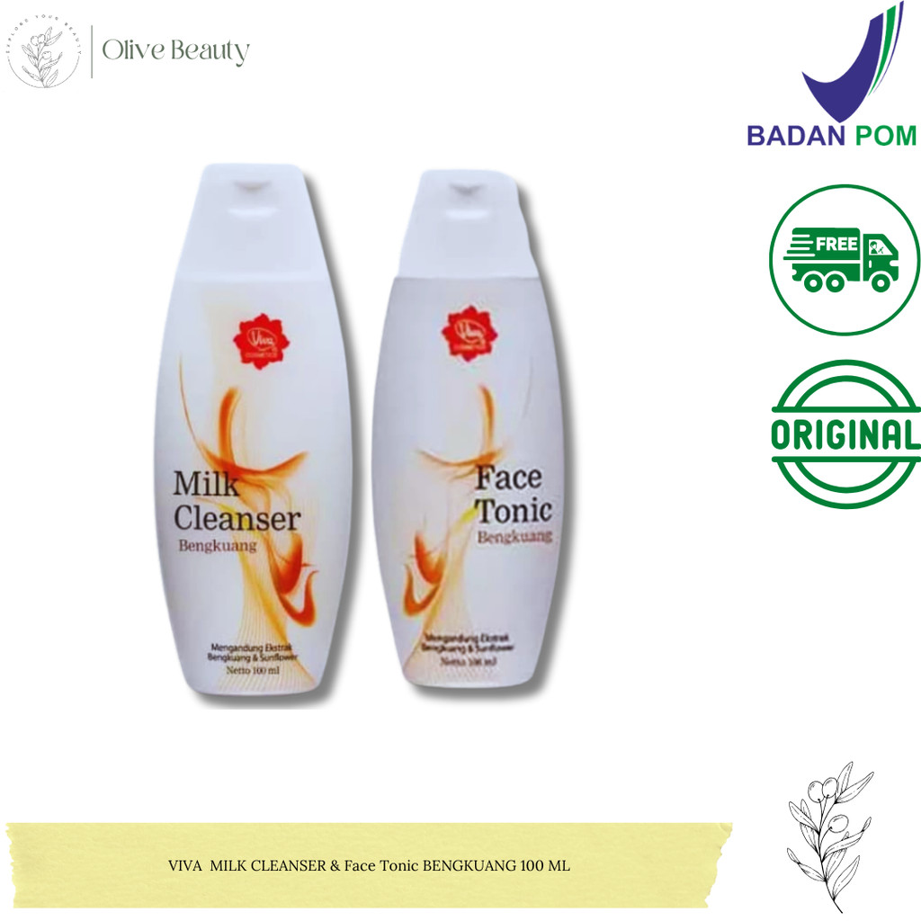 Jual VIVA MILK CLEANSER & Face Tonic BENGKUANG 100 ML | Shopee Indonesia
