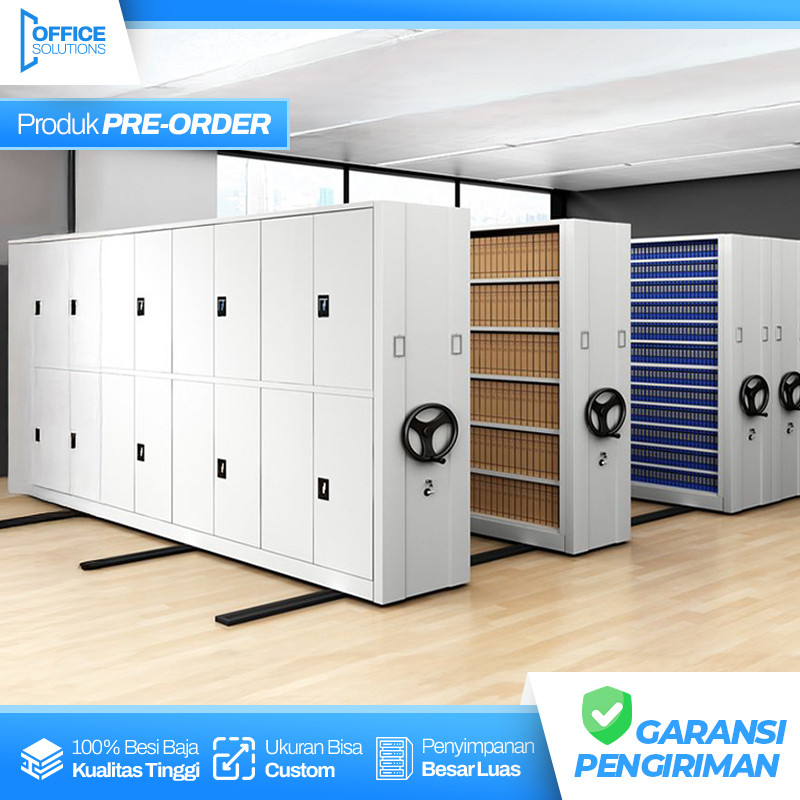 Jual Mobile Compactor System Steel Filing Cabinet Lemari Arsip Bergerak ...