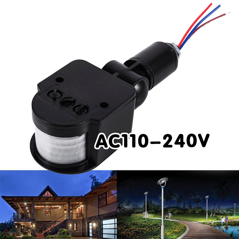 Jual 110-240V Sensor Sensor Gerak Infrared / Pir Detector Indoor ...