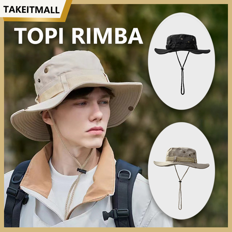 Jual Topi Bucket Pantai Lipat Topi Rimba Bahan Ripstop Good Quality ...