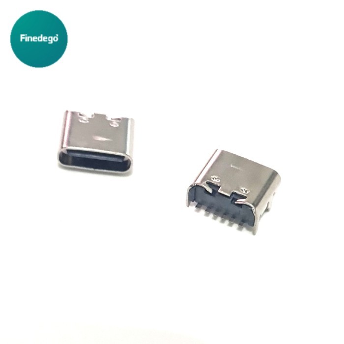 Jual USB Type C 6 pin Konektor Socket Connector TypeC 6p PCB spare part ...