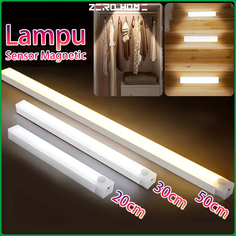 Jual ZERO 20/30/50cm LED Lampu Sensor Gerak Magnetic Rechargeable ...