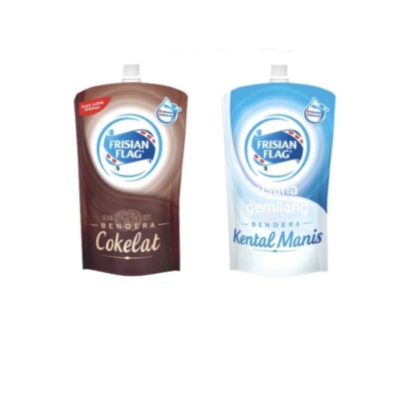 Jual Frisian Flag Bendera Pouch 260gr Susu Kental Manis SKM Putih dan ...
