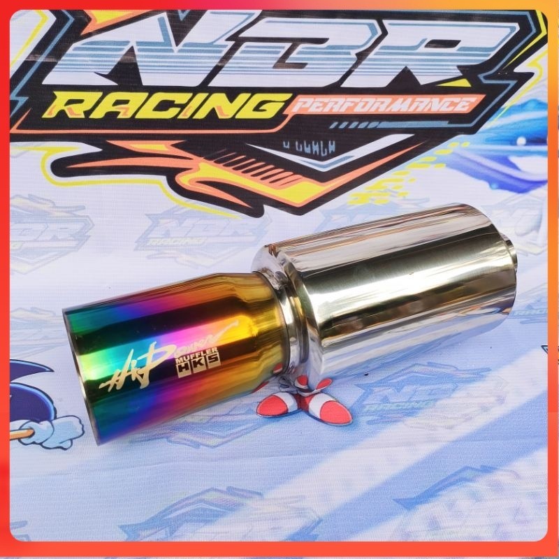 Jual universal muffler Hks HI-POWER RAINBOW Car Exhaust UNIVERSAL GAHAR ...