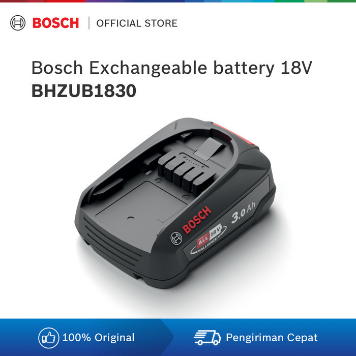 Jual Bosch BHZUB1830 Exchangeable Battery 18V 3.0Ah untuk Vacuum ...