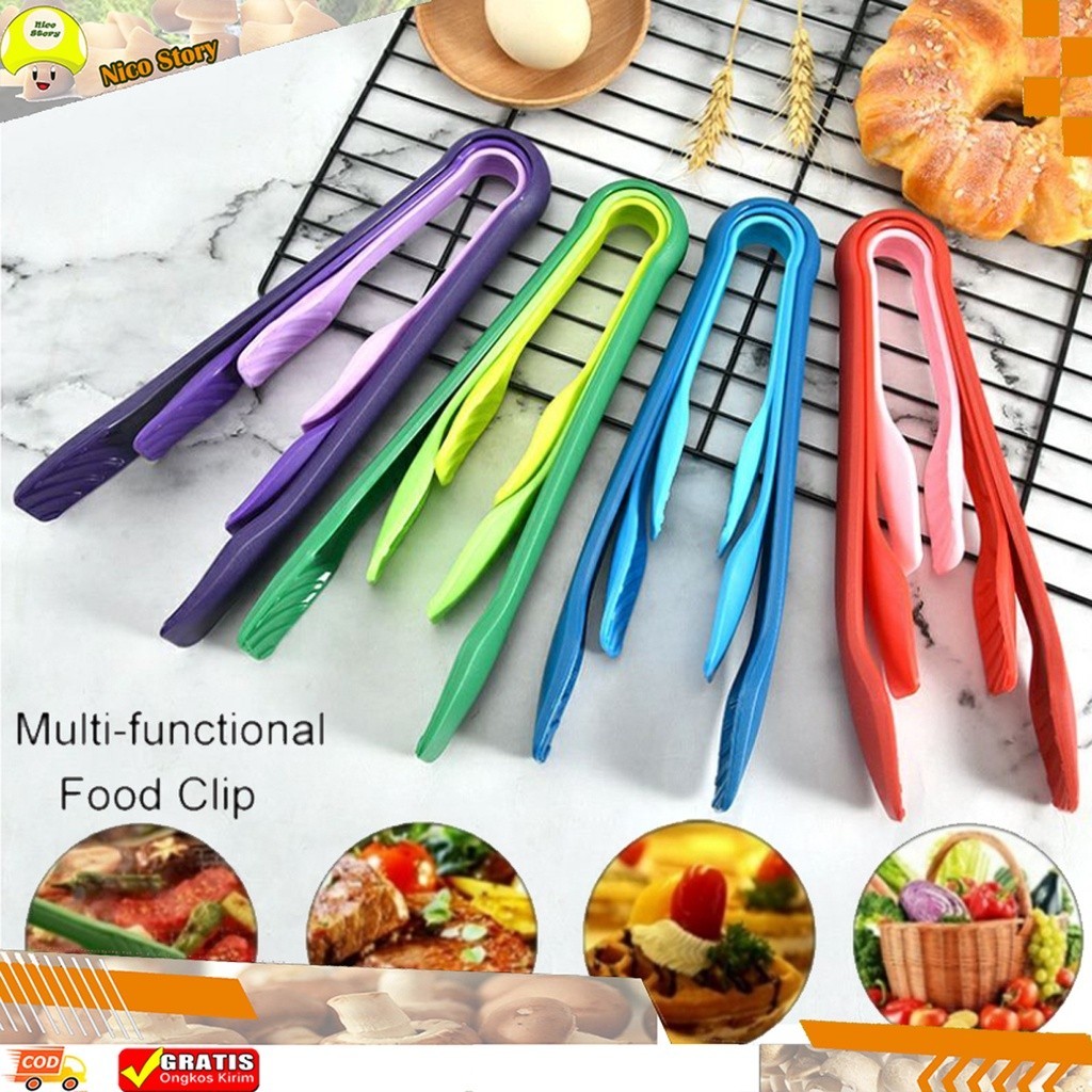 Jual (NCS) PREMIUM Set 3in1 Penjepit Jepitan Capitan Capit Kue Roti ...