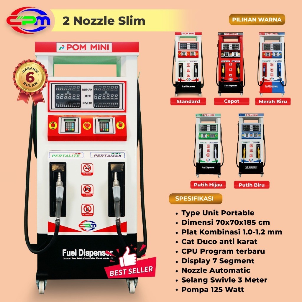 Jual Pom Mini - Pertamini Digital 2 x 100 Liter (SLIM) | Shopee Indonesia