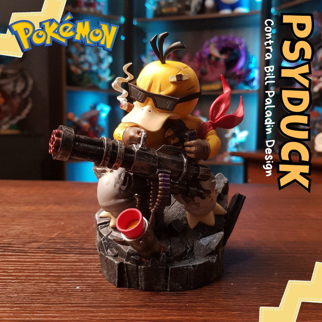 Jual Action Figure Pokemon Psyduck Contra Bill Rizer Costume Paladin ...