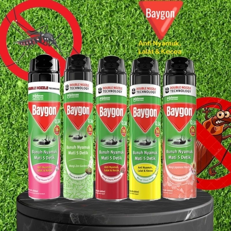 Jual ️FLORABELLE ️ BAYGON Aerosol Insectisida Spray 600ml | Shopee ...