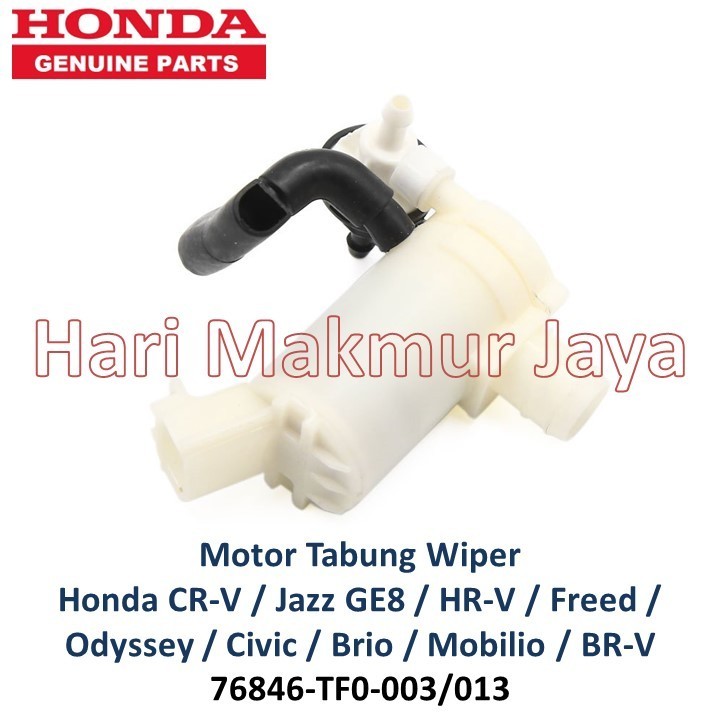 Jual Motor Tabung Tangki Air Wiper Honda HR-V HRV CR-V CRV Jazz Civic ...