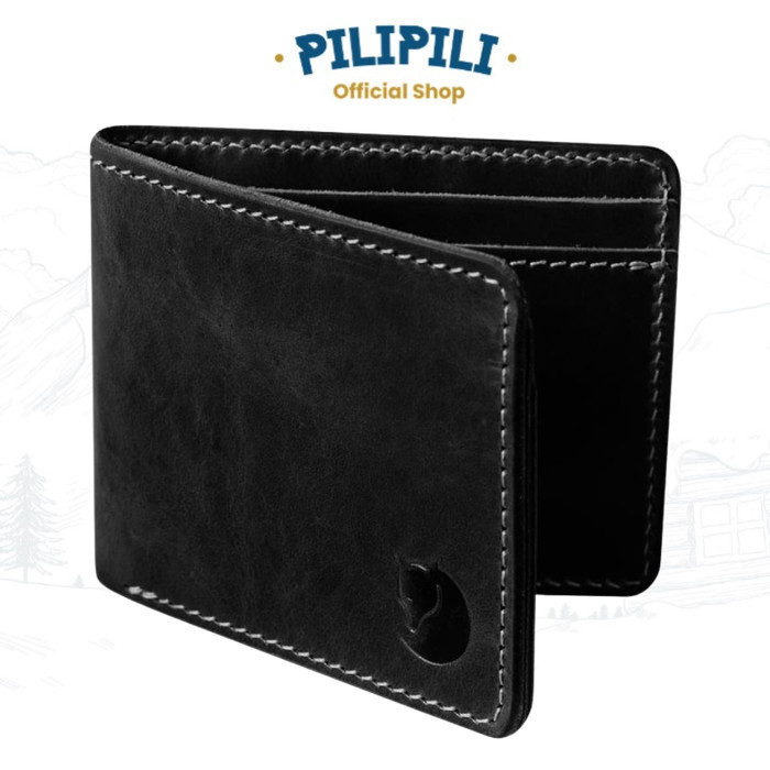 Jual Dompet Lipat Kulit Fjallraven Ovik Wallet Black | Shopee Indonesia