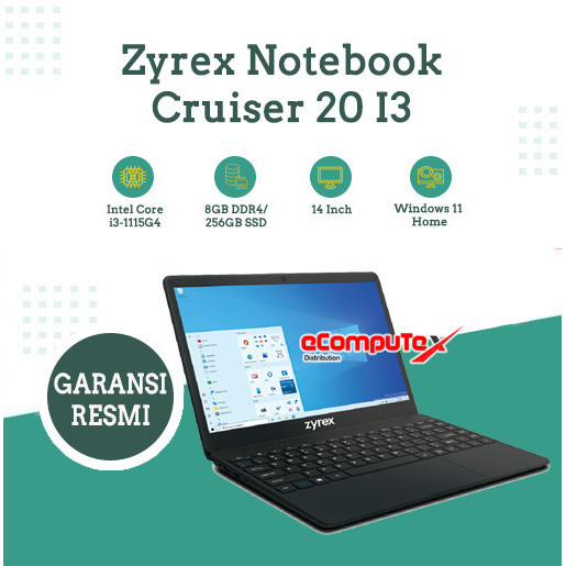 Jual ZYREX NOTEBOOK CRUISER 20 I3 - i3-1115G4 8GB 256GB - TKDN RESMI | Shopee Indonesia