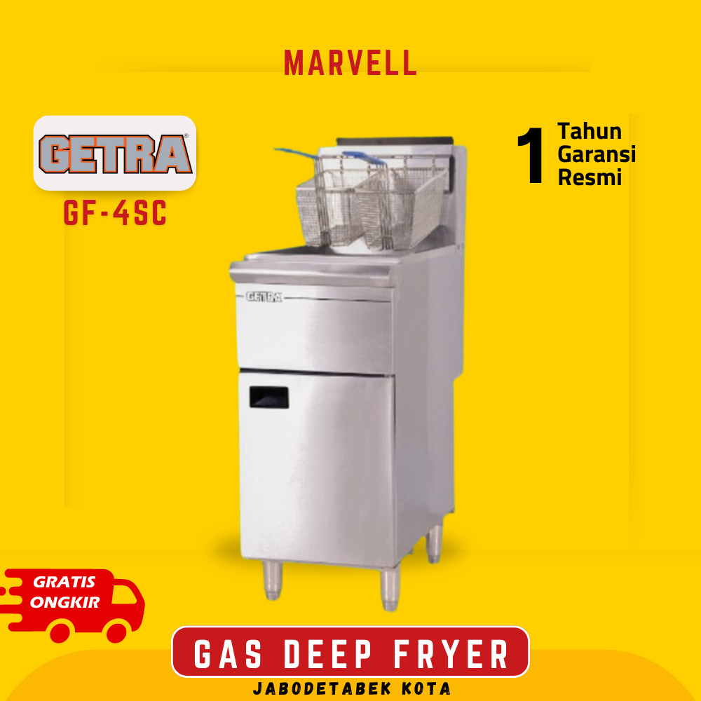 Jual GETRA GF 4SC GF-4SC GAS DEEP FRYER 20 LITER STAINLESS STEEL ...