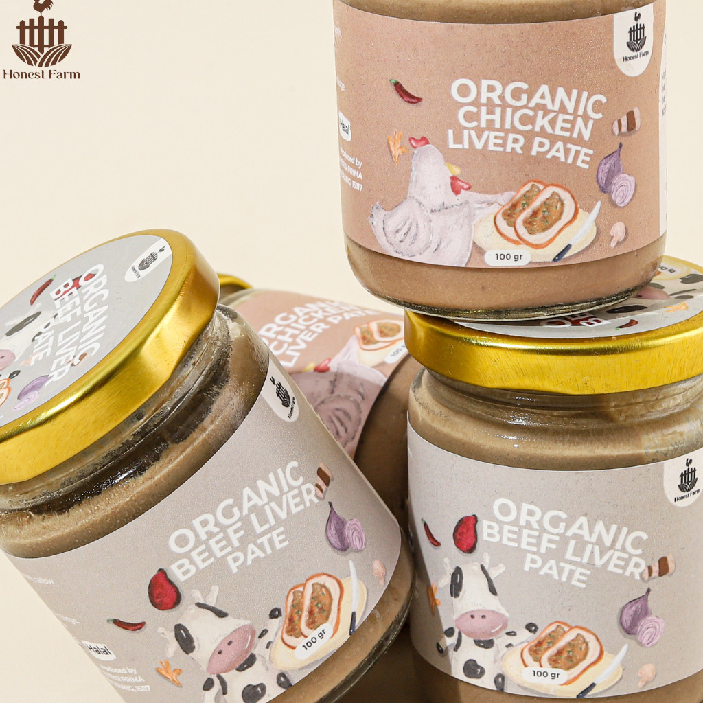 Jual HONEST FARM - [EXPIRED 30/11/2024] ORGANIC CHICKEN LIVER PATE ...