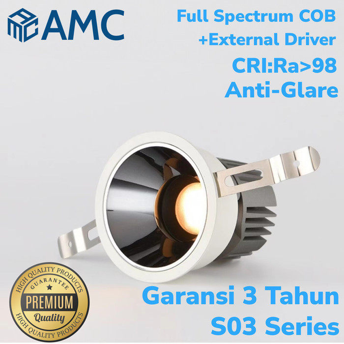 Jual AMC S03 Premium COB LED Spotlight CRI Ra 98+ Lampu Sorot Anti ...