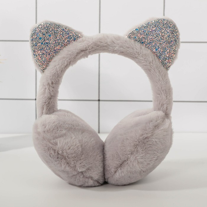 Jual Penutup Telinga Earmuff Ear Muff Model Telinga kucing Cat Ear Bulu ...