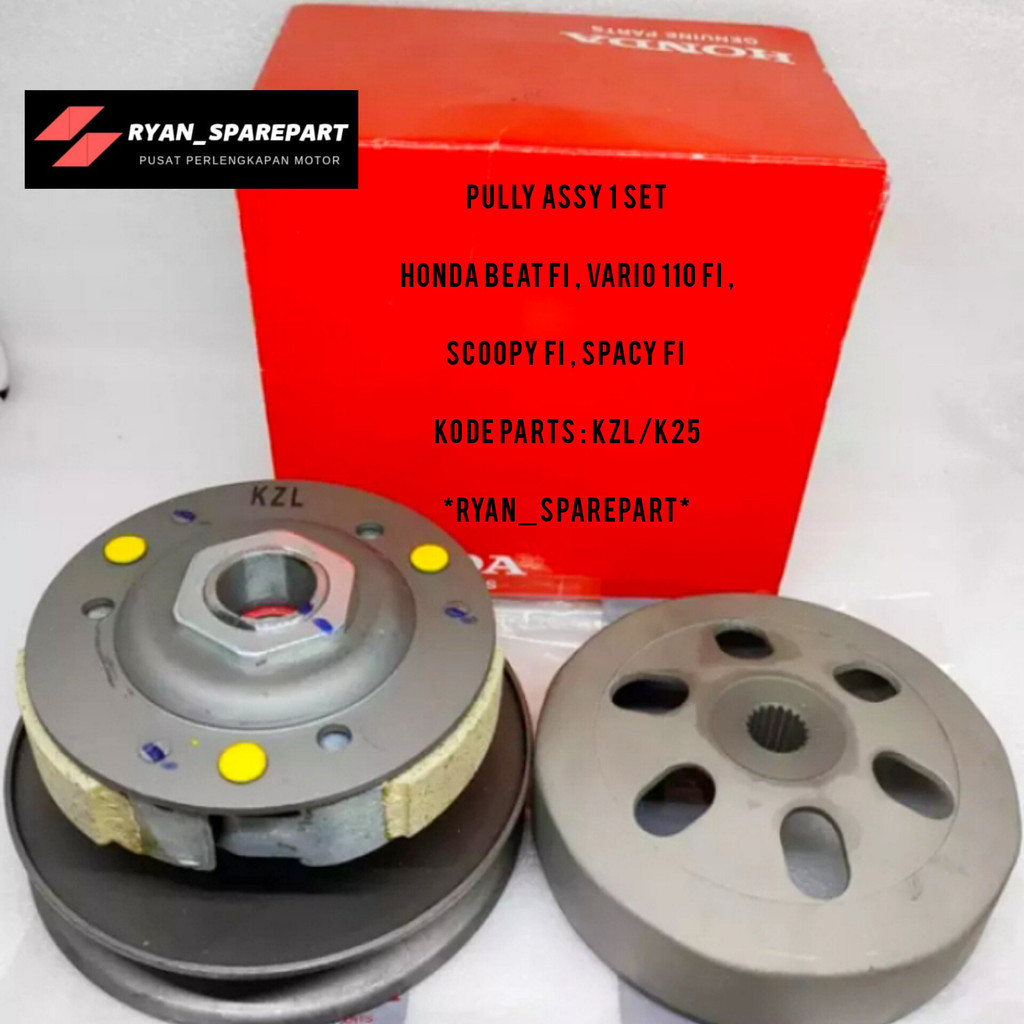 Jual (COD) PULLY ASSY 1 SET LENGKAP HONDA BEAT FI , VARIO 110 FI ...