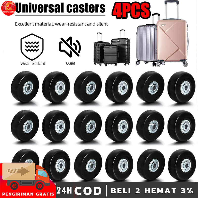 Jual 4pcs/Set Roda koper Alat pengganti roda koper Roda koper pengganti ...