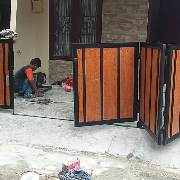 Jual pagar model GRC lipat minimalis | Shopee Indonesia