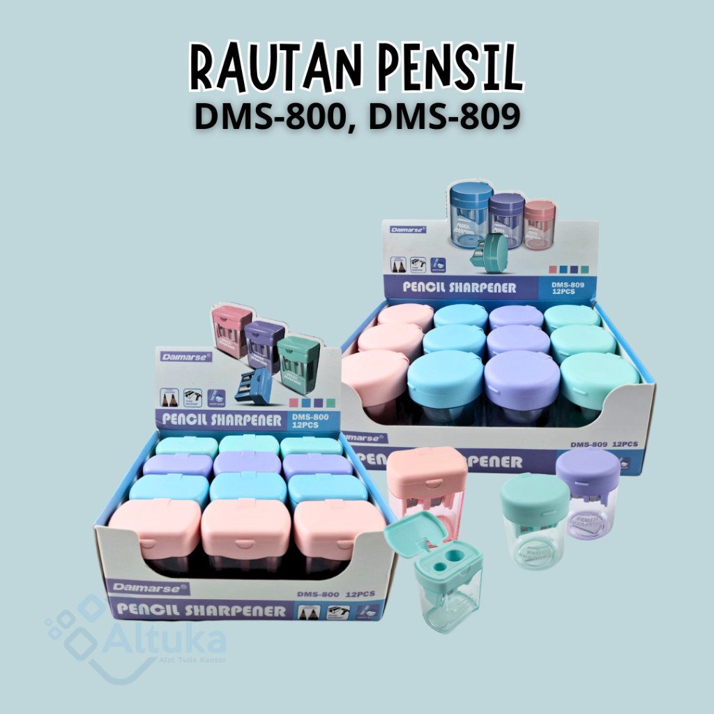 Jual Rautan Meja 2 Lubang/ Rautan Pensil Daimarse | Shopee Indonesia