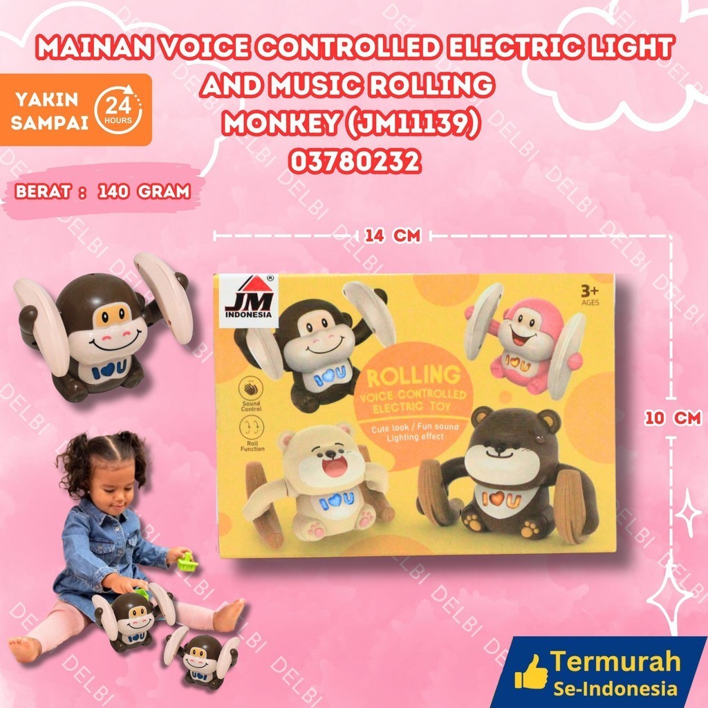 Jual Mainan Anak Monyet Dance MAINAN VOICE CONTROLLED ELECTRIC LIGHT ...