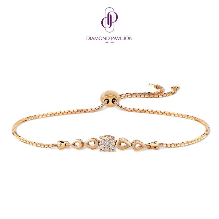 Jual Diamond Pavilion Gelang Emas Batu Berlian Eriko Bracelet | Shopee ...