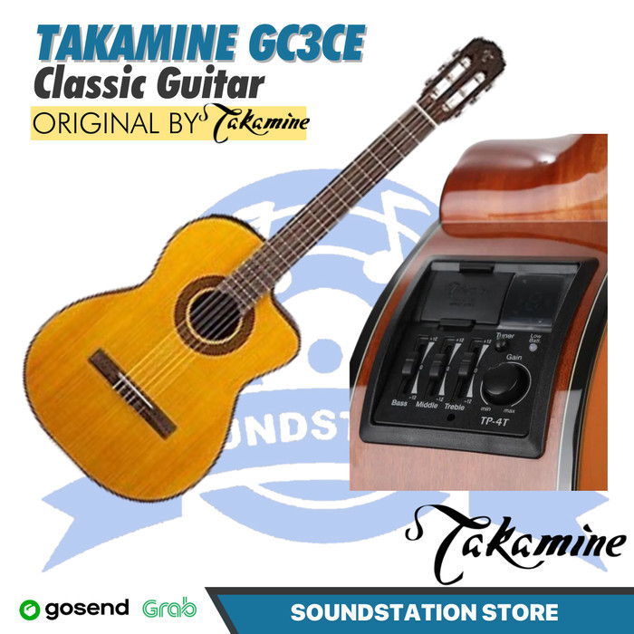 Jual Takamine GC3CE Acoustic Electric Classical Guitar - Gitar Klasik Nylon | Shopee Indonesia