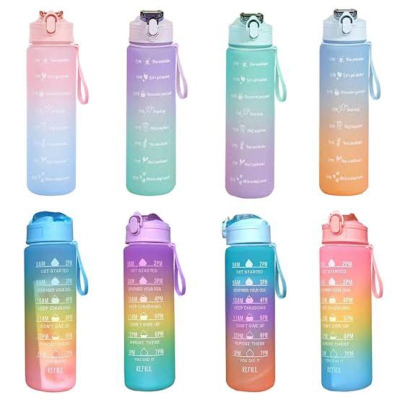 Jual Botol minum 900 ml, botol viral | Botol 1 liter, Botol motivasi ...
