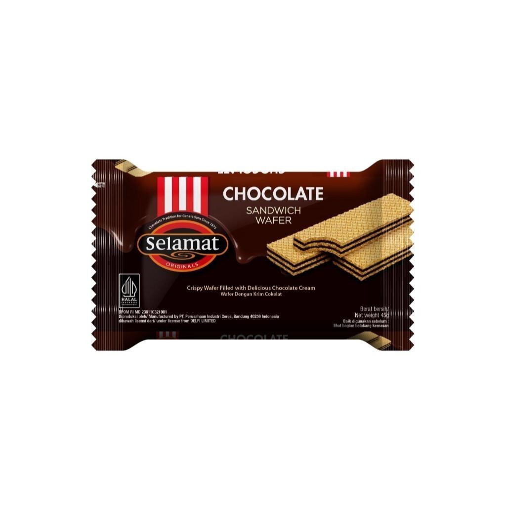 Jual SELAMAT WAFER CHOCO CREAM 45GR | Shopee Indonesia