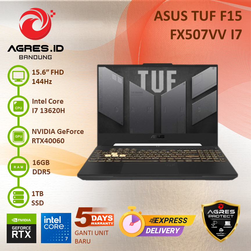 Jual ASUS TUF GAMING F15 FX507VV I7 13620H RTX4060 16GB 1TB 15.6" IPS ...