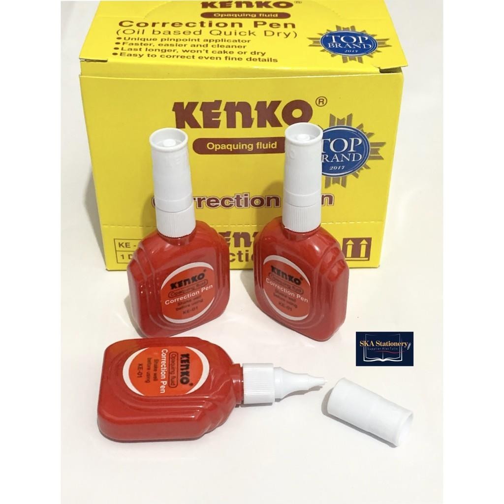 Jual Tip Ex Cair/Correction Pen Kenko KE 01 (Pcs) | Shopee Indonesia