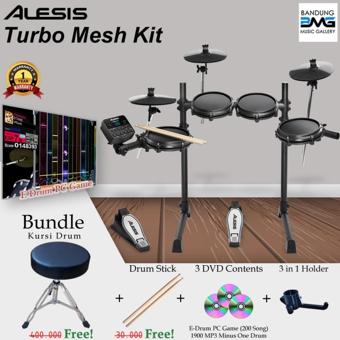 Jual Alesis TURBO MESH KIT BUNDLE KURSI Electric Drum Set - Drum Elektrik Alesis | Shopee Indonesia