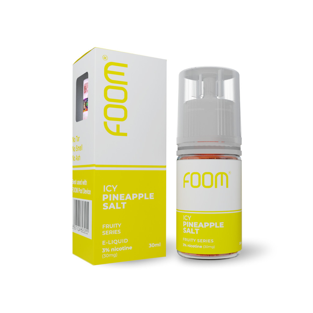 Jual Liquid FOOM Icy Fruity Series - Icy Pineapple Salt 30 mL | Shopee ...