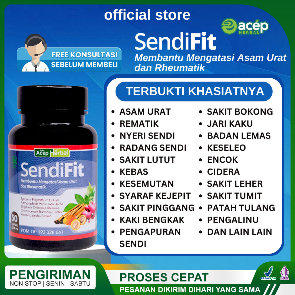 Jual Obat Asam Urat Rematik Nyeri Sendi Tulang Saraf Kejepit Sakit ...