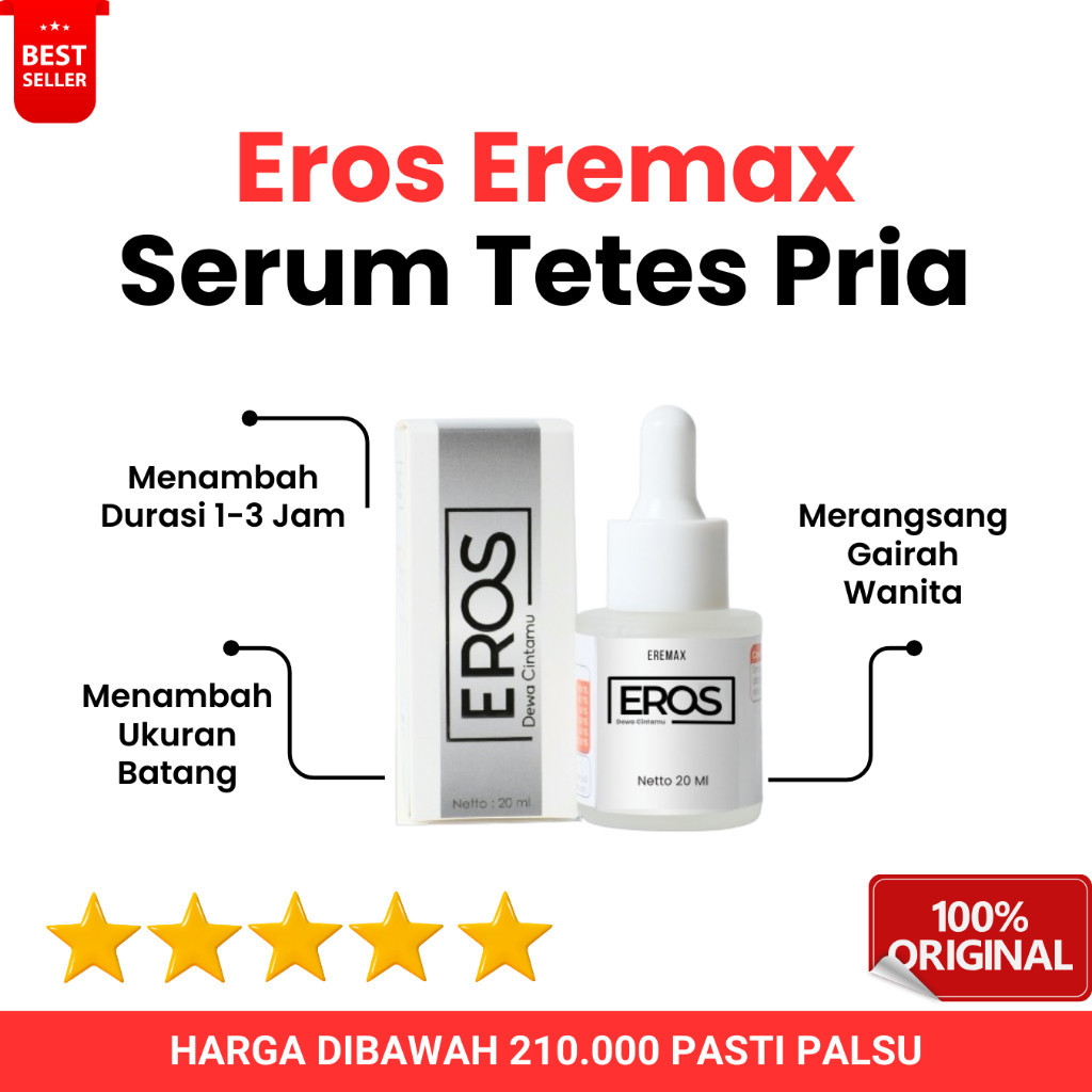 Jual (ORIGINAL) Eremax Eros Tetes Serum Pria Dewa Cinta-mu (20ml ...