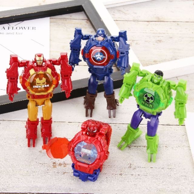 Jual HOT Jam Tangan Robot Anak Laki Laki Karakter Batman Spiderman ...