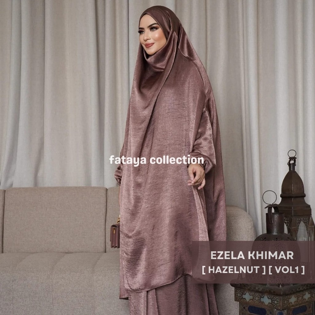 Jual Fataya Collection EZELA French Khimar One Set - Kain Silk | Shopee ...