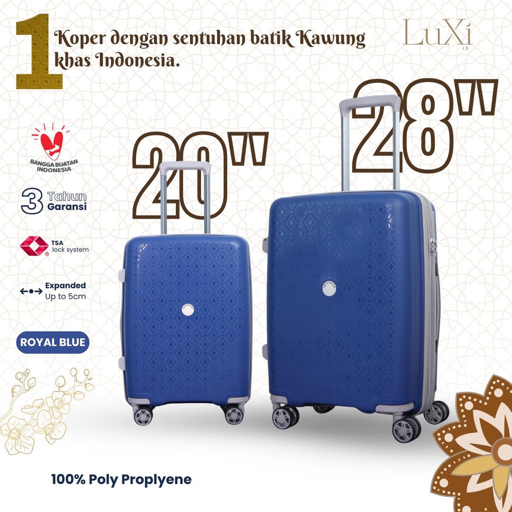 Jual JOURNEYER Koper Set Motif Batik Bagasi 20/28 Inch 100% ...
