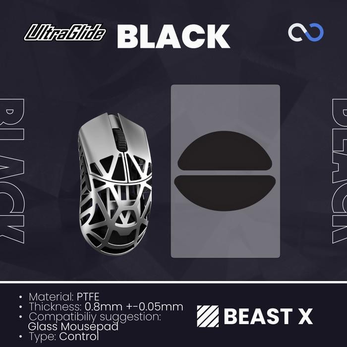 Jual Meow Gaming Gear UltraGlide Black WLMouse Beast X Mouse Feet ...