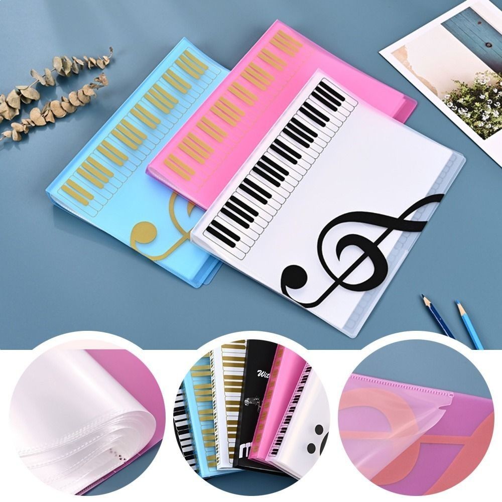 Jual Guitar Sheet Music Book Folder Piano Paper Sheets Folder Document ...